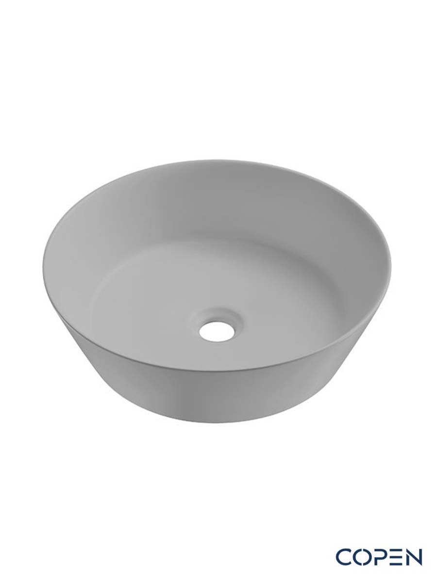 Lavabo nadgradni ∅43cm Copen C-15-215MG mat siva