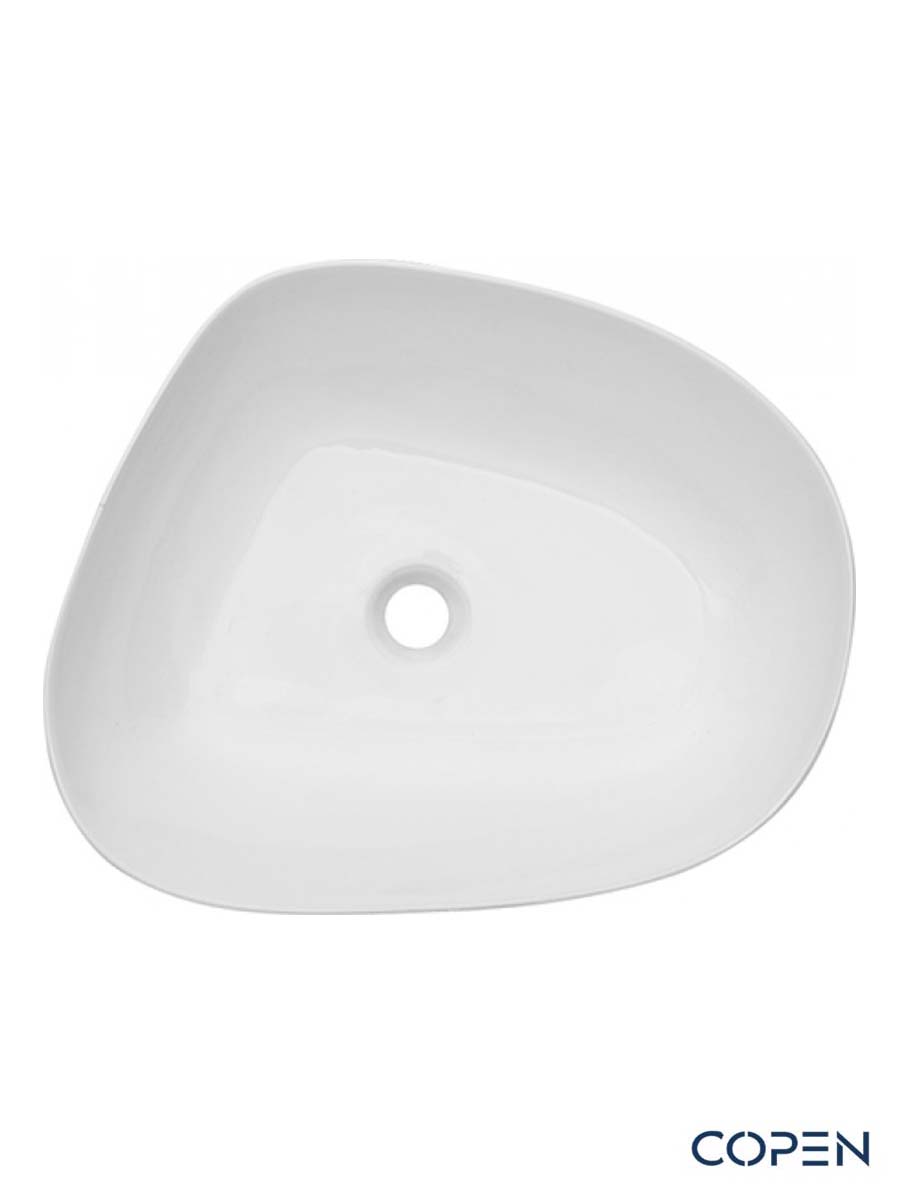 Lavabo nadgradni 58x47cm asimetrični Copen C-15-219MW mat bela