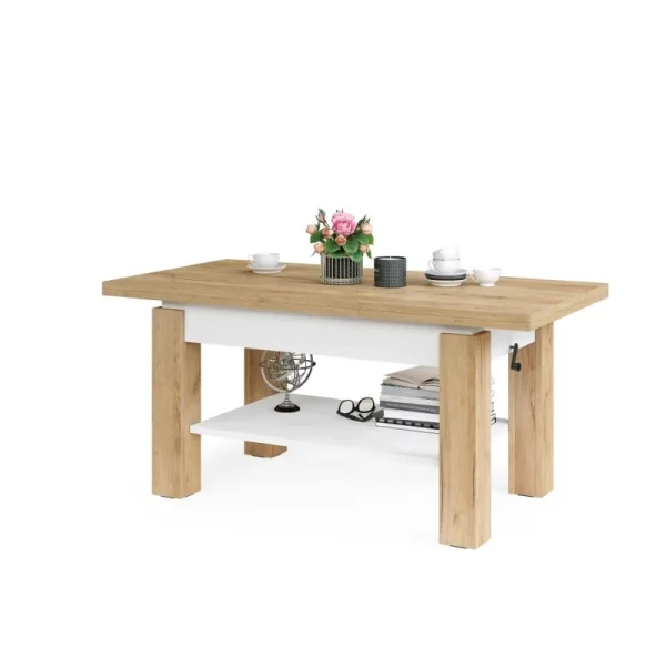 Multifunkcionalni Sto Bravo Craft Hrast-Beli 1651