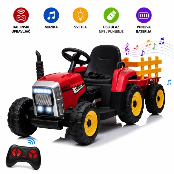 Dečiji Električni Traktor XMX611 Crveni
