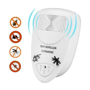 ZS-3112 ELECTRONIC ULTRASONIC PEST REPELLER - WHITE