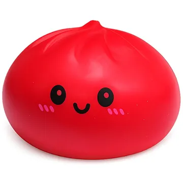 KAWAII DUMPLING SQUISHY STRESS RELIEF TOY - RED