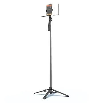 K06 MAGNETIC BLUETOOTH SELFIE STICK WITH DUAL FILL LIGHTS - 170CM - BLACK