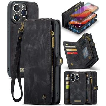 IPHONE 16 PRO MAX CASEME 008 2-U-1 MULTIFUNKCIONALNA FUTROLA-NOVČANIK - CRNA