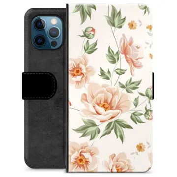 IPHONE 12 PRO PREMIJUM FUTROLA-NOVČANIK - CVEĆE
