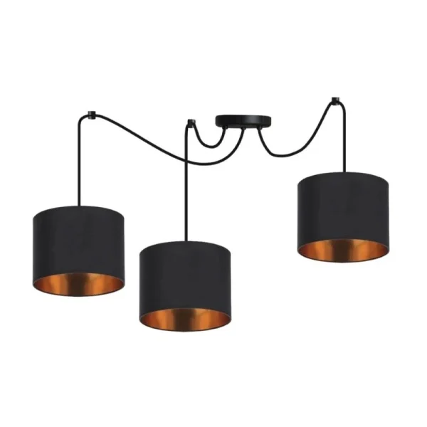 Lux Viseća Lampa Crna 3 3x40W E27 Candi 15107