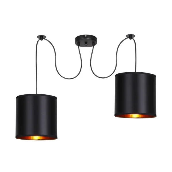 Lux Viseća Lampa Crna 2 2x40W E27 Candi 15106