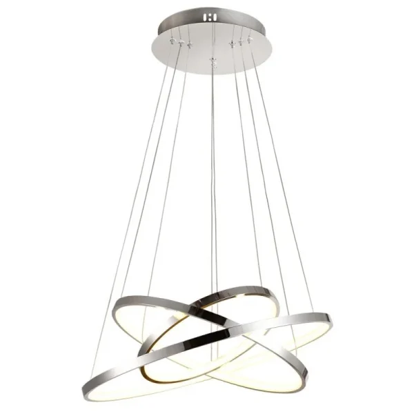 Visilica Trostruki 60W LED 4000K Hrom Lune 15017