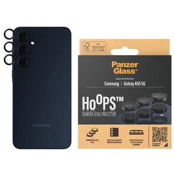 SAMSUNG GALAXY A55 PANZERGLASS HOOPS CAMERA LENS PROTECTOR - BLACK