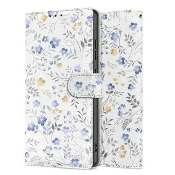 SAMSUNG GALAXY A57 TECH-PROTECT WALLET CASE W. MAGNET & STAND - SPRING FLOWERS