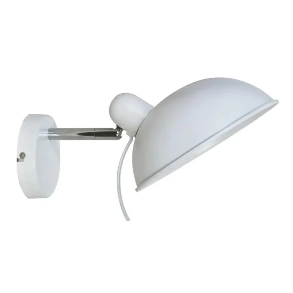 Zidna Lampa Bela 1x40W E14 Durio 15140