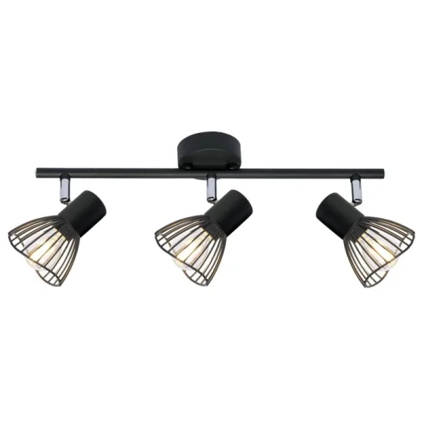 Plafonska Lampa Crna 3 3x40W E14 Fly 15127