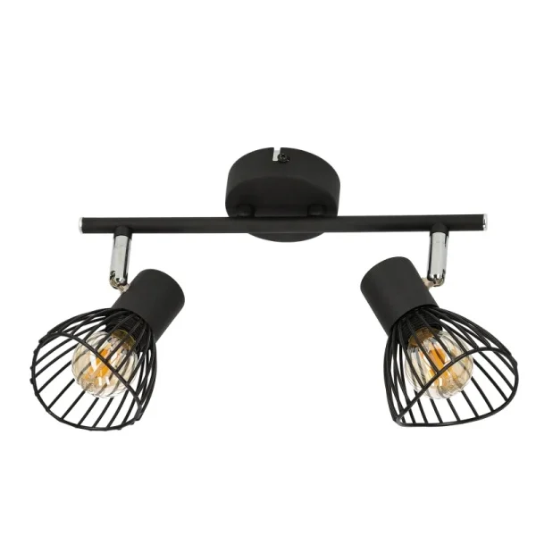 Plafonska Lampa Crna 2 2x40W E14 Fly 15126