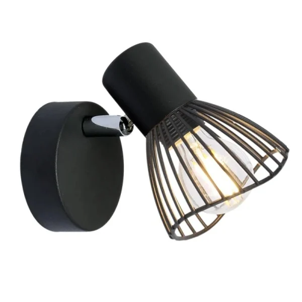 Zidna Lampa Crna 1x40W E14 Fly 15125