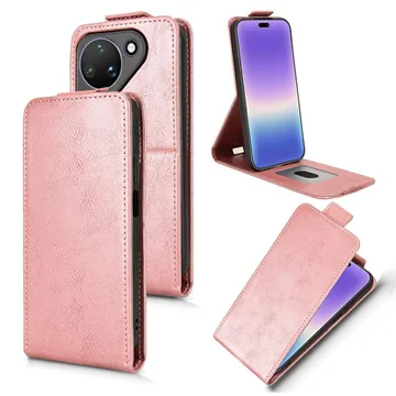 HUAWEI PURA 90 VERTICAL FLIP CASE WITH STAND - ROSE GOLD