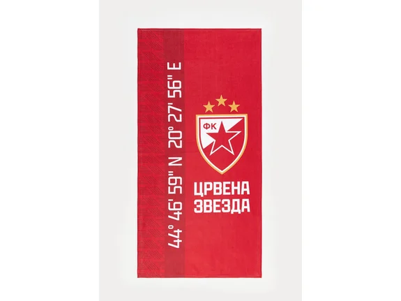Crvena Zvezda Plažni peškir 70x140 Koordinate