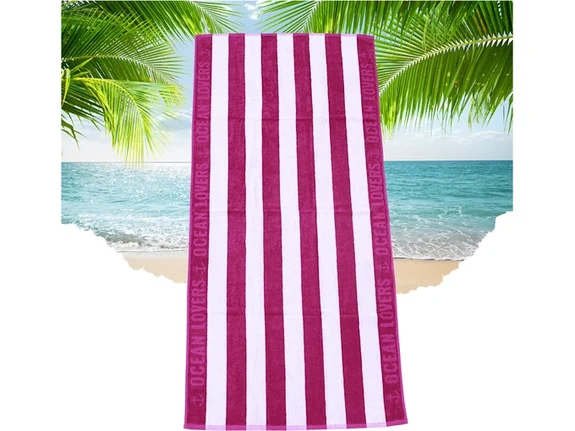 DekorDom Plažni peškir Beach Master Ocean Fushia