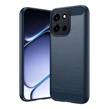 ONEPLUS NORD 6/TURBO 6/6V BRUSHED TPU CASE - CARBON FIBER - BLUE