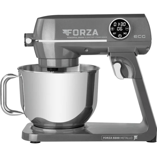Kuhinjski robot sa dodacima 1800W 6,5L ECG Forza 6600 Metallo Scuro