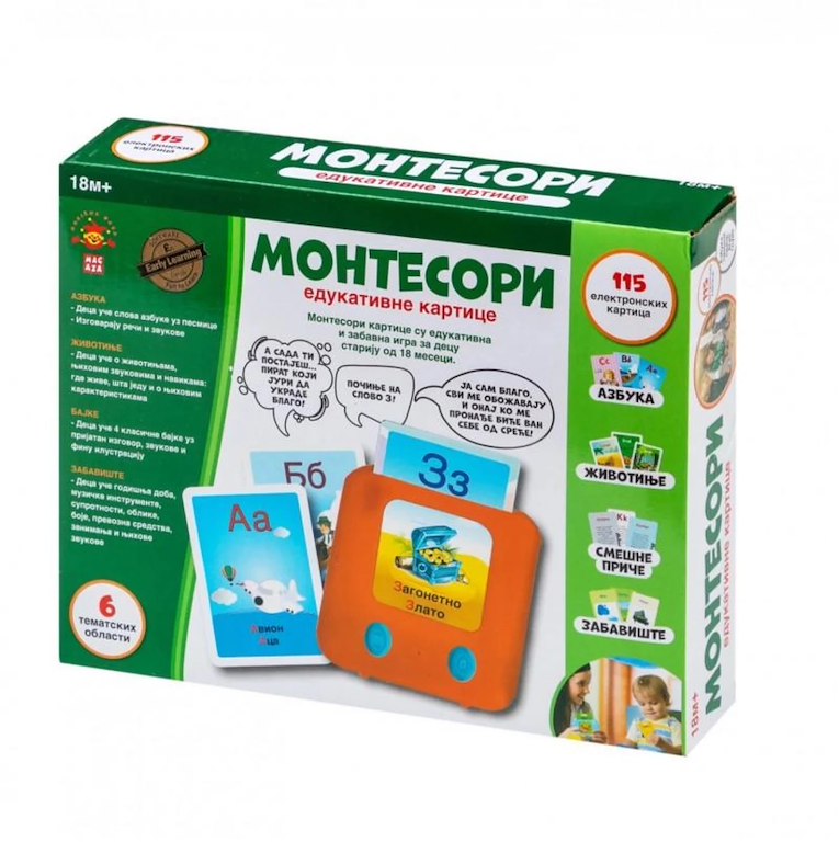 EDUKATIVNA KREATIVNA IGRA SR MONTESORI KARTICE