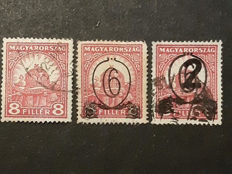 Madjarska LOT, dupli pretisak 2 na 6 na 8 Filler