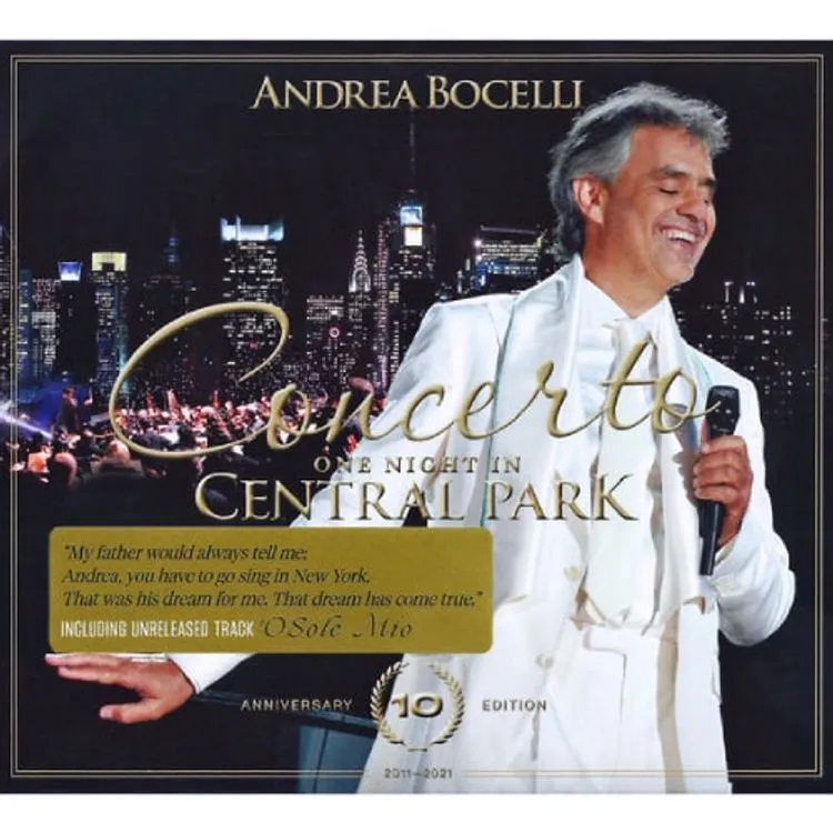 Andrea Bocelli - Concerto: One Night In Central Park 10th Anniversary