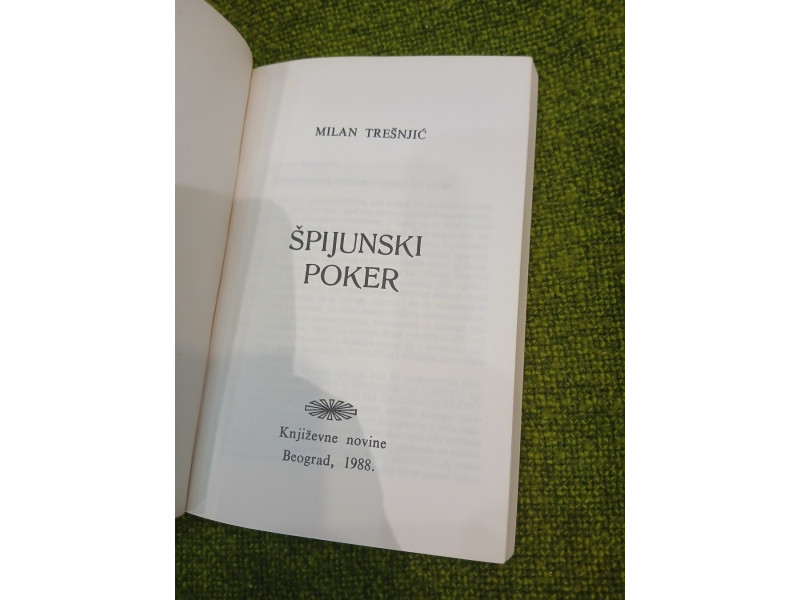 Milan Tresnjic Spijunski Poker
