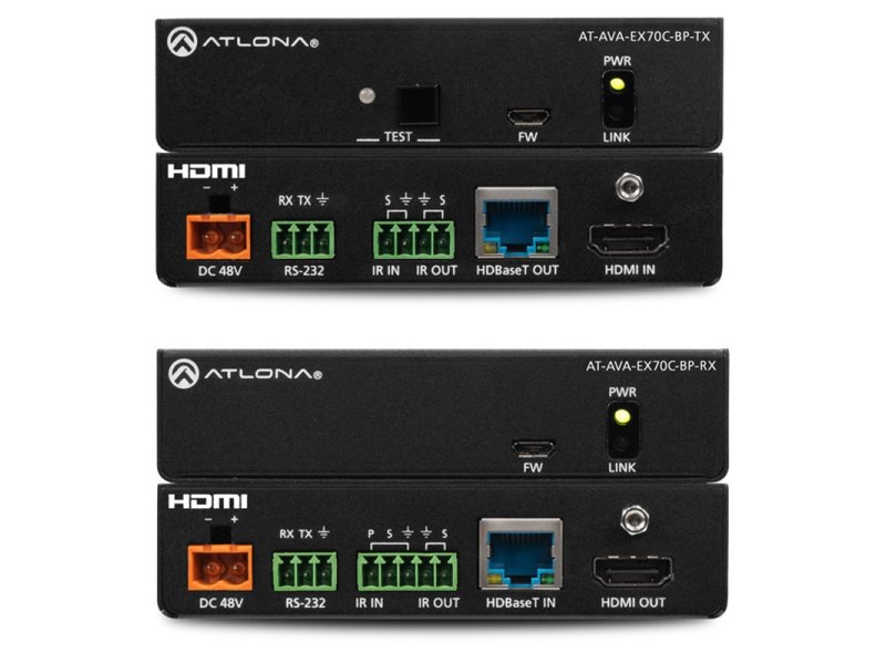 ATLONA AVANCE™ 4K/UHD HDMI EKSTENDER KOMPLET,RS-232 & IR,4K DO 40M AT-AVA-EX70C-BP-KIT