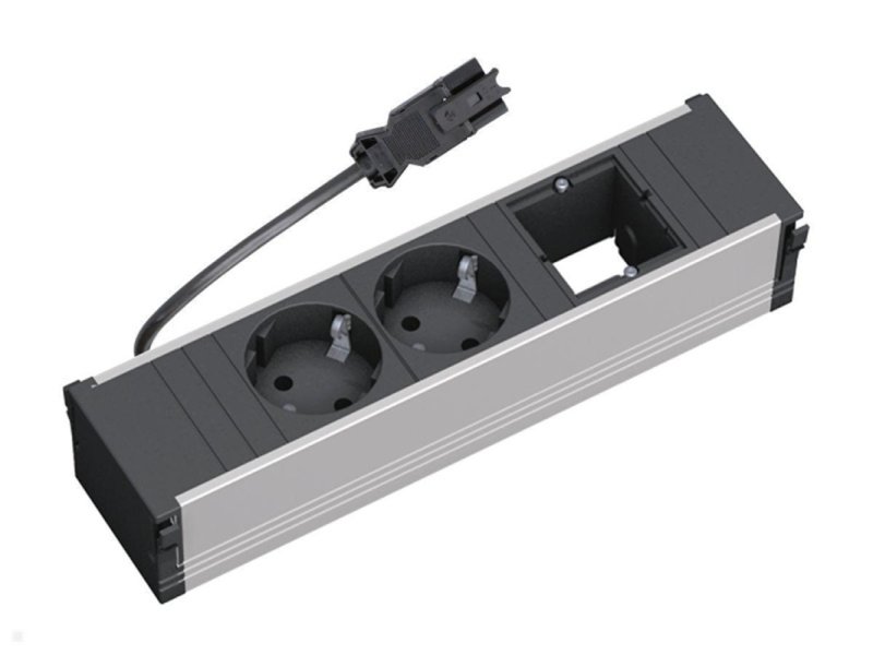 BACHMANN CONI NAPOJNI MODUL 2X ŠUKO+1X PRAZNO MESTO,KABL 0,2M GST18