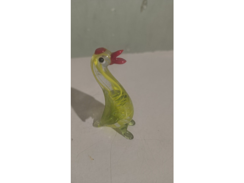 MURANO PTICA 8 CM ODLIČNA