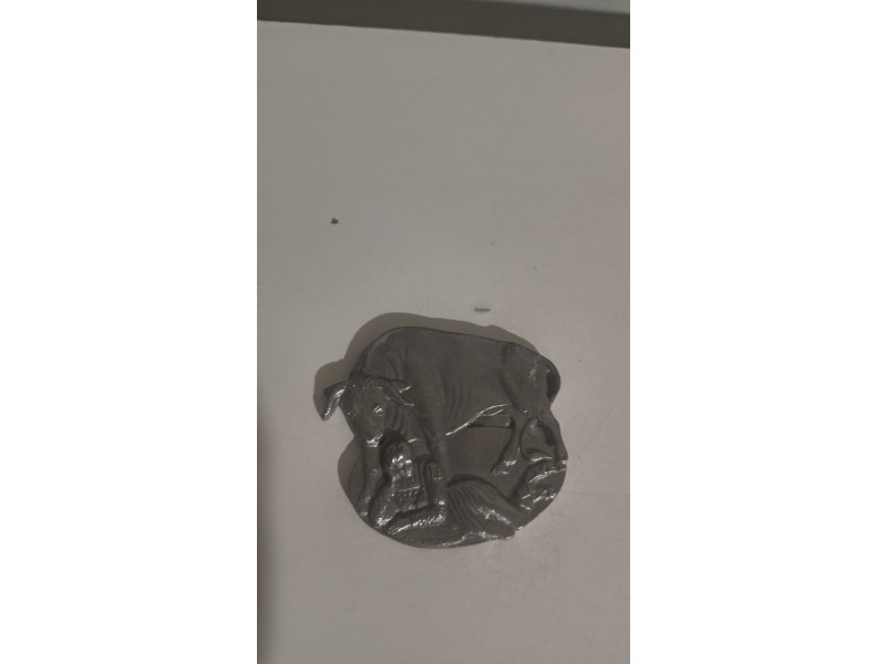 STARA METALNA FIGURA RIMLJANKA I BIK