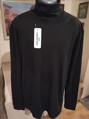 Nova muska pamucna rolka Fashion 3XL Crna Novo