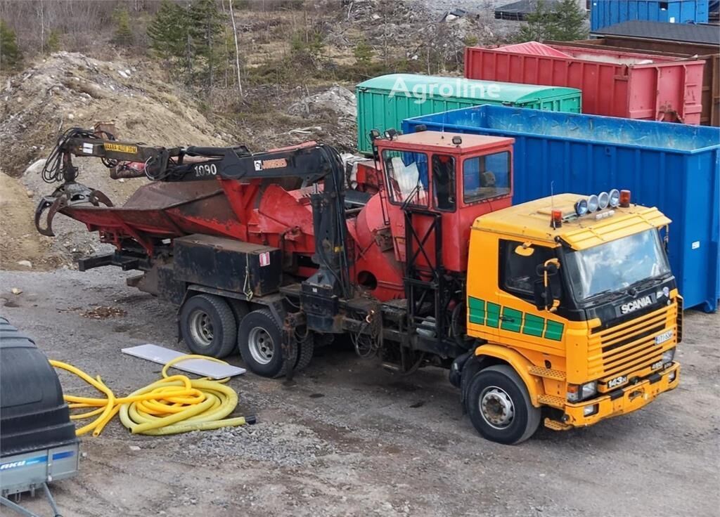 Scania 143H ,LP 1500 drobilica za drvo