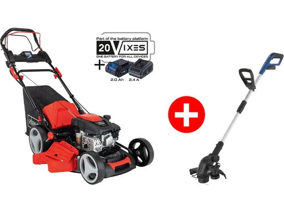Scheppach Motorna kosačica MS173-51E + Aku trimer za travu C-LT300-X IXES