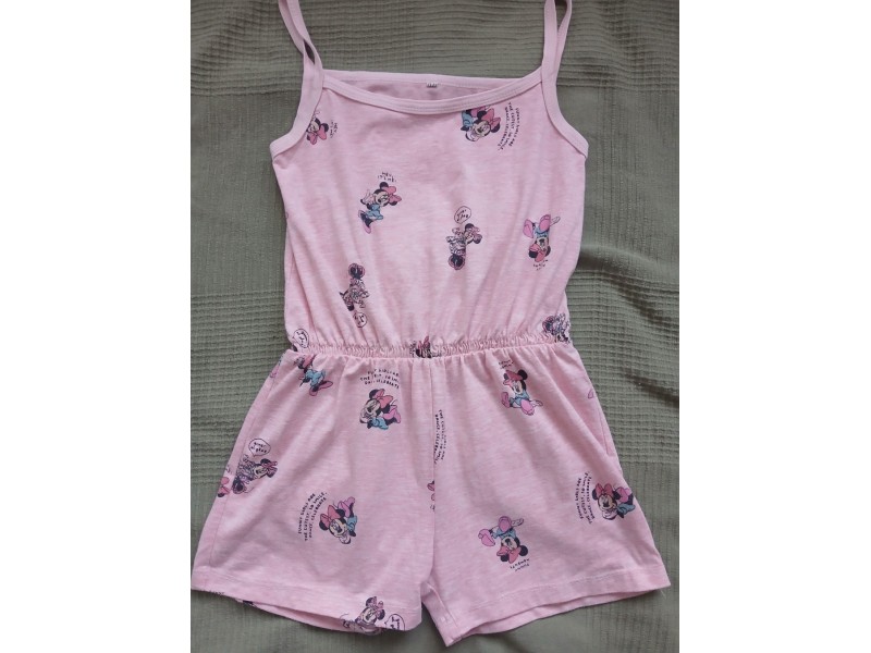 Minnie Mouse roze letnji kombinezon, 140-146
