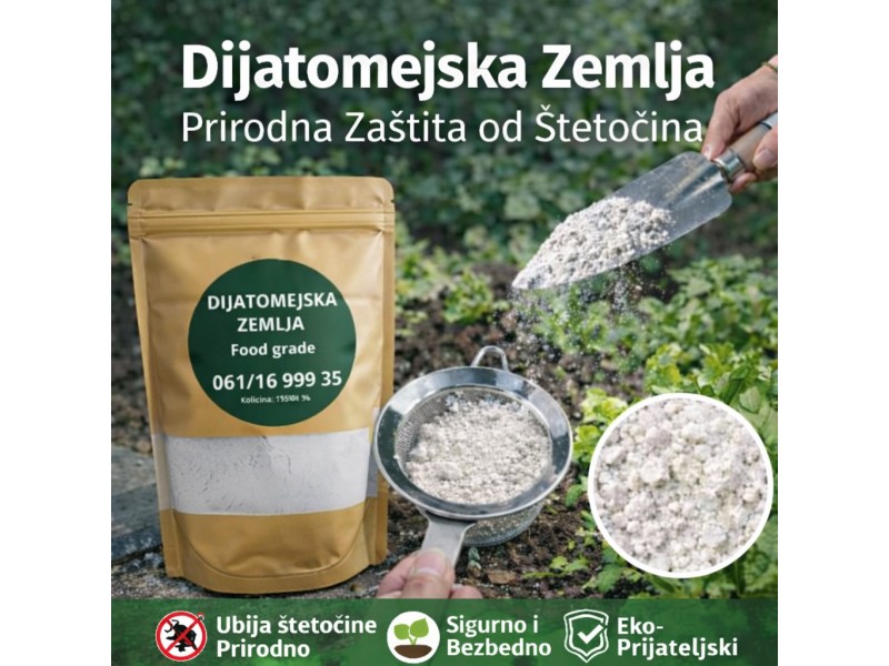 Dijatomejska zemlja organski insekticid