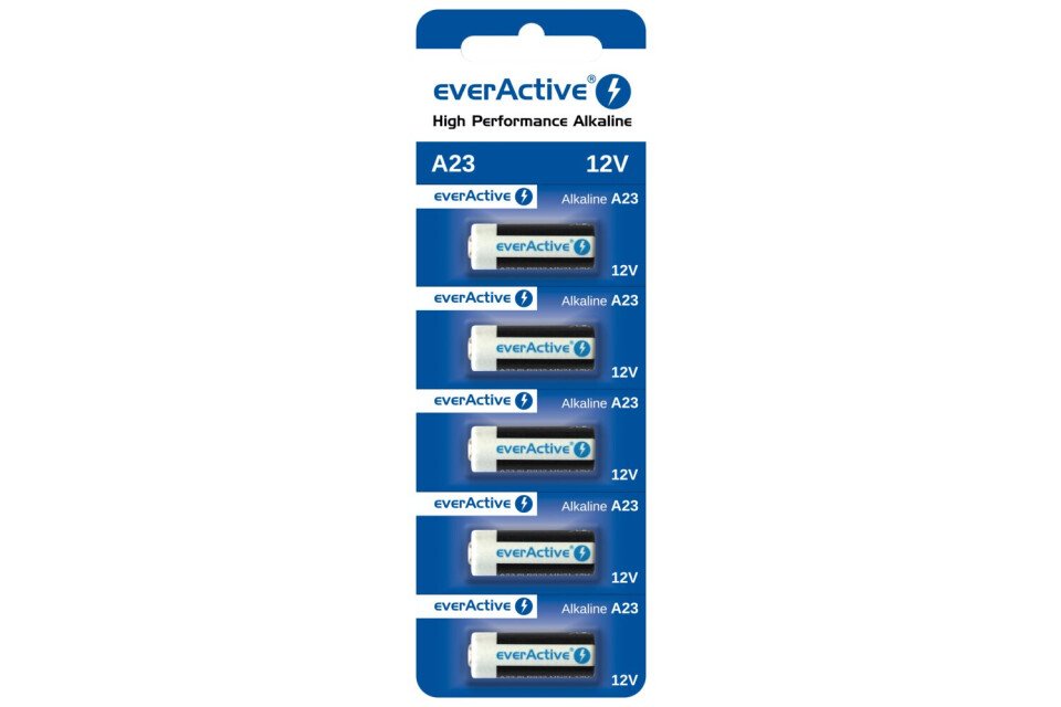 Blister pakovanje alkalnih baterija everActive od 23A - 5 komada    Dugotrajne