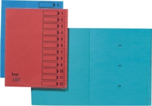 Kartonski organizer sa pregradama 1-12 crvena Bene