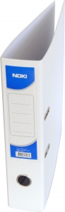Registrator PVC normal 70mm, sa ojačanjem, A4 bela Noki
