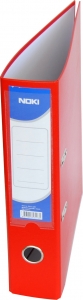 Registrator PVC normal 70mm, sa ojačanjem, A4 crvena Noki