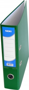 Registrator PVC normal 70mm, sa ojačanjem, A4 zelena Noki
