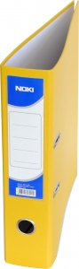Registrator PVC normal 70mm, sa ojačanjem, A4 žuta Noki