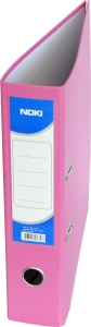 Registrator PVC normal 70mm, sa ojačanjem, A4 roze Noki