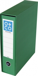Registrator A4 normal O+CO sa Mikroval kutijom "Smart filing" zelena O+CO