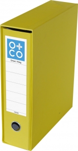 Registrator A4 normal O+CO sa Mikroval kutijom "Smart filing" žuta O+CO