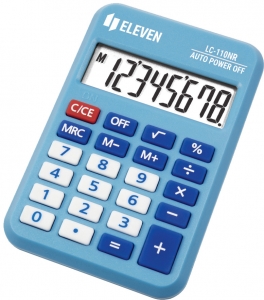 Kalkulator Eleven LC-110N, kolor, 8 cifara plava Eleven