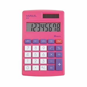 Džepni kalkulator MAUL M 8, 8 cifara roze MAUL