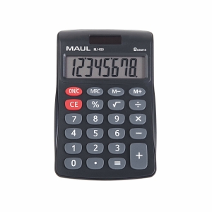 Stoni kalkulator MAUL MJ 450 junior, 8 cifara crna MAUL