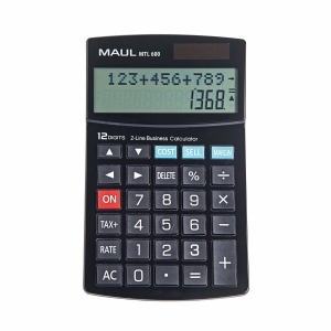 Stoni poslovni kalkulator MAUL MTL 600, 12 cifara crna MAUL