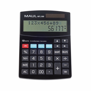 Stoni poslovni kalkulator MAUL MTL 800, 12 cifara crna MAUL